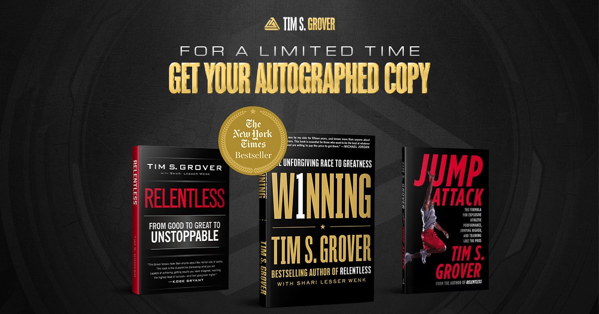 Autographed Books by Tim S. Grover (for legends allies only) - Tim Grover