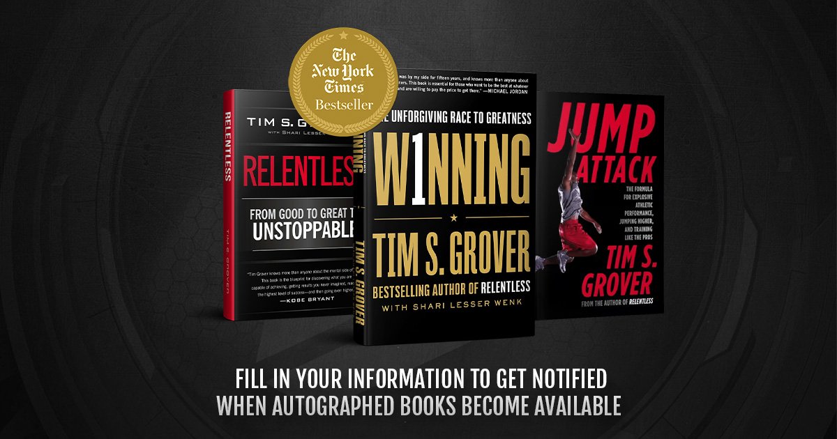Get Notified - Autographed Books - Tim Grover